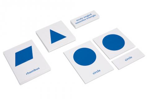 Geometric Cabinet Nomenclature Cards | E&O Montessori, US
