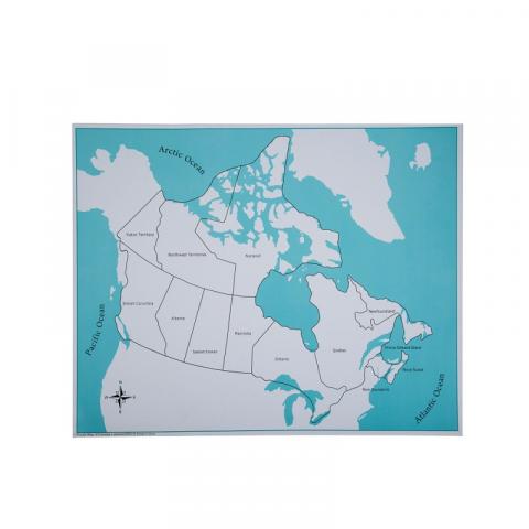 Canada Control Map - Labeled | E&O Montessori, US