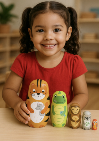 Nesting Dolls - Wild Animals: Tiger Tavi and his Friends - Opening ...
